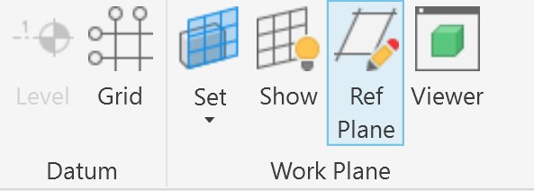 In the Modify | Place Reference Plane tab, under Subcategory , click the drop-down list and select